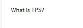 Solved What is TPS? | Chegg.com