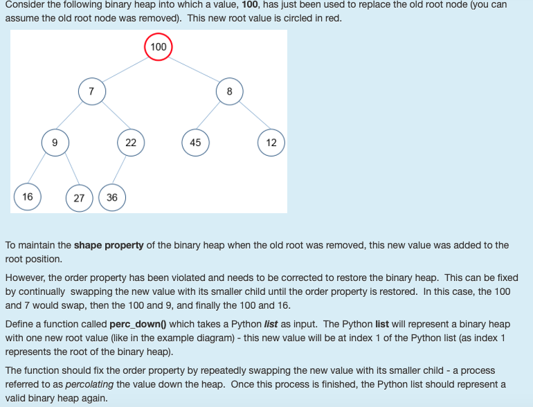 Solved Consider the following binary heap into which a new | Chegg.com