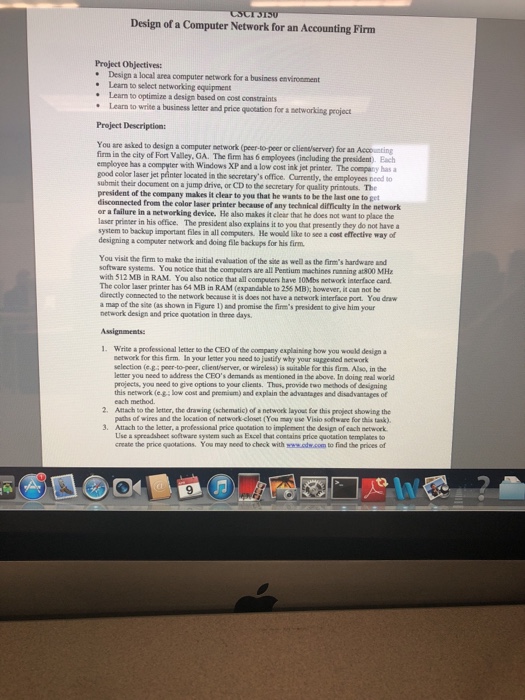 Design of a Computer Network for an Accounting Firm | Chegg.com