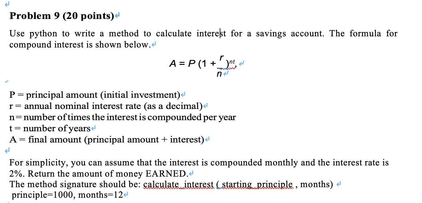 Solved 1. Use python to Write a method that will save all | Chegg.com