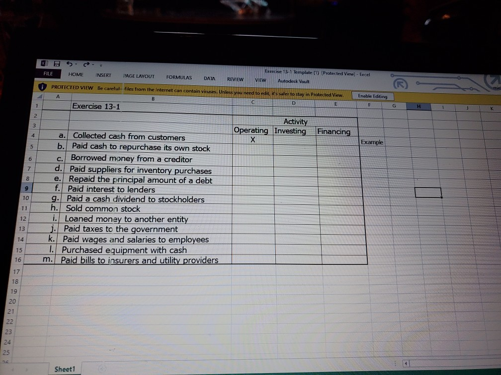 Solved File Home Bercise 13 1 Template 1 Protected View 