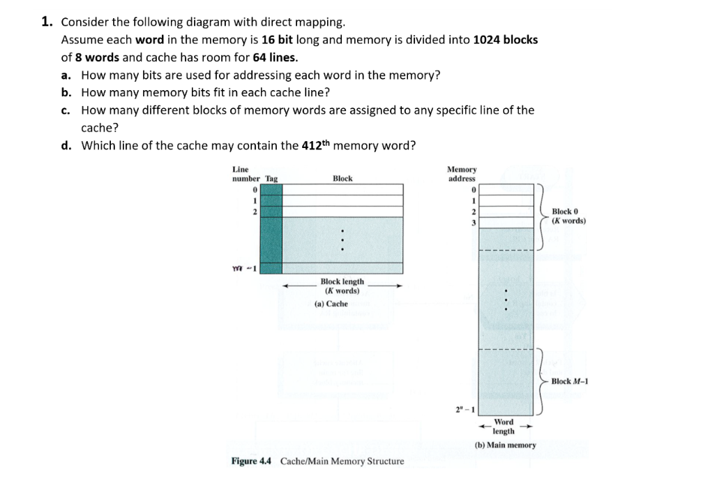 Solved 1. Consider the following diagram with direct | Chegg.com