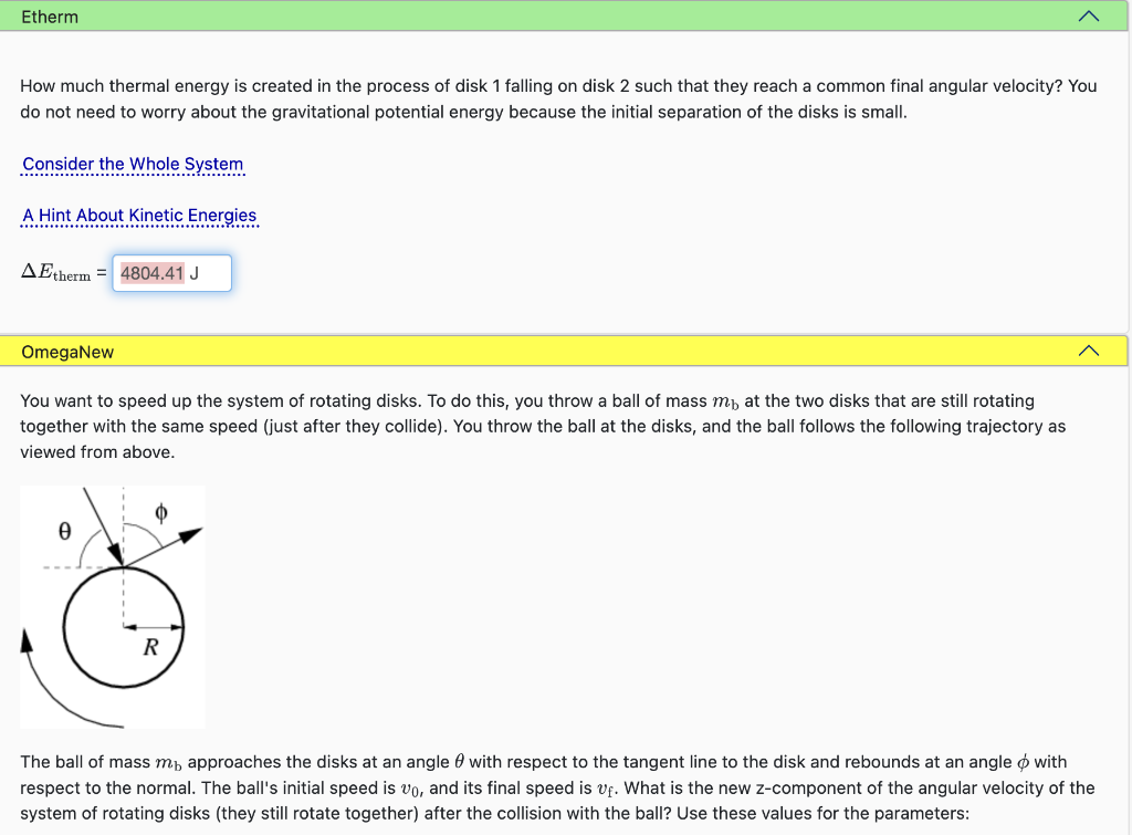 Solved Two disks are initially spinning, one above the other | Chegg.com