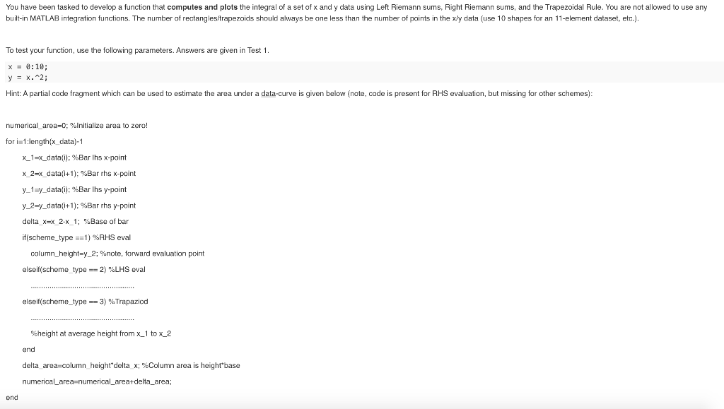 Solved function [trap_area, LRS_area, RRS_area] | Chegg.com