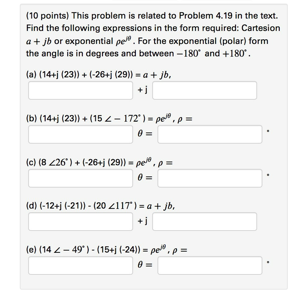 Solved (10 points) This problem is related to Problem 4.19 | Chegg.com