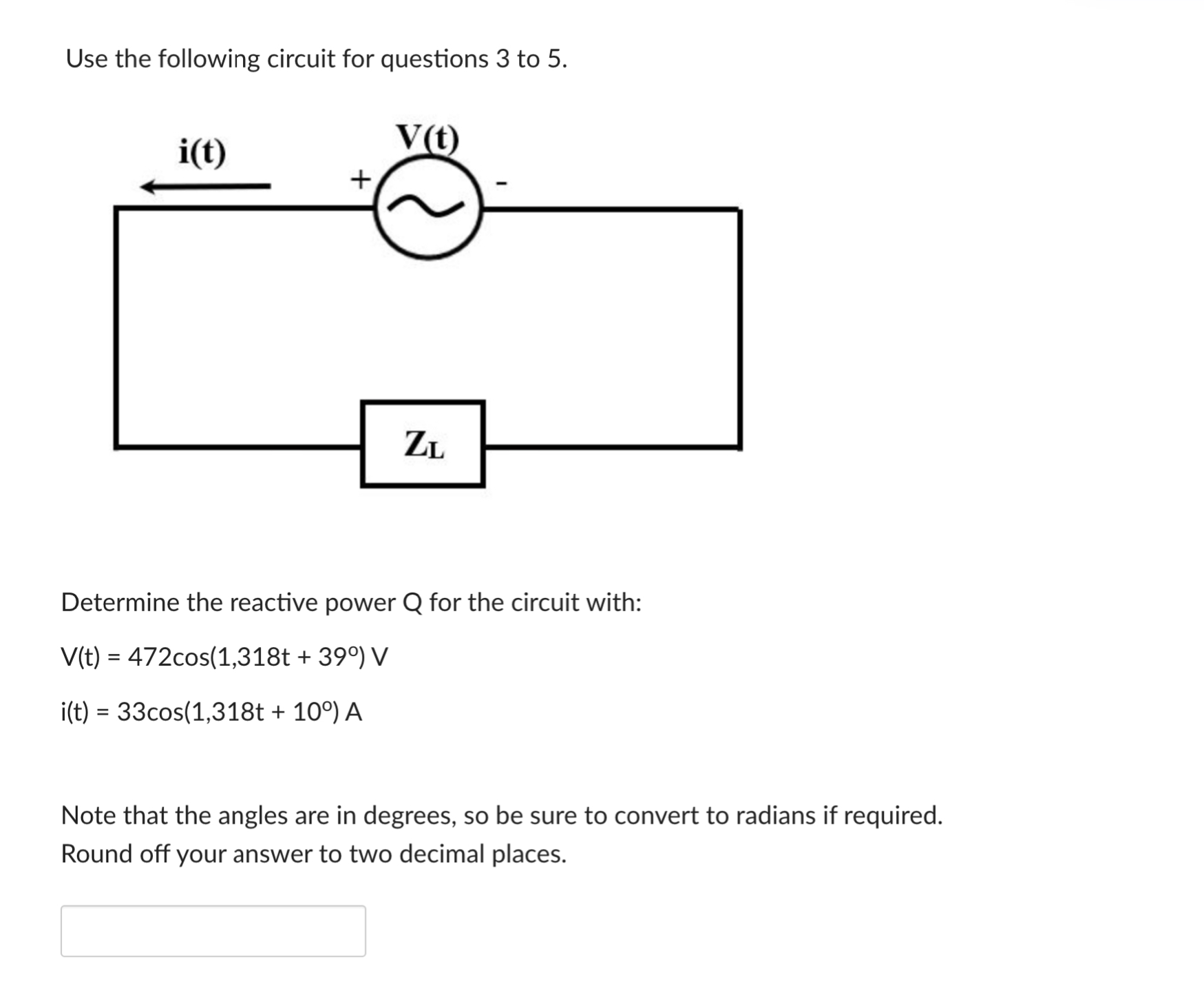 Solved Use the following circuit for questions 3 ﻿to | Chegg.com