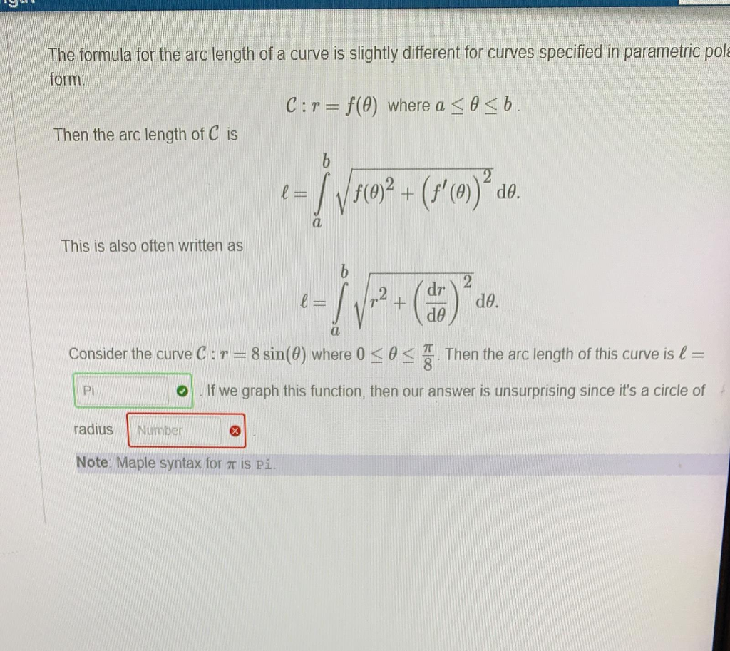 Solved Recall that if C is a curve in the plane expressed in | Chegg.com