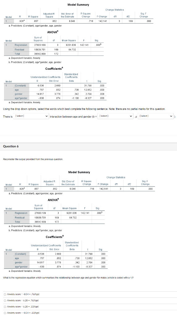 Solved Adjusted R Square Model R R Square .926* .857 852 a. | Chegg.com