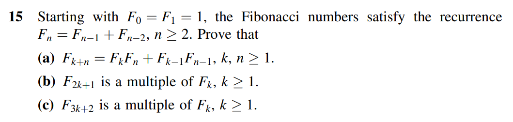 Solved 5 Starting with F0=F1=1, the Fibonacci numbers | Chegg.com