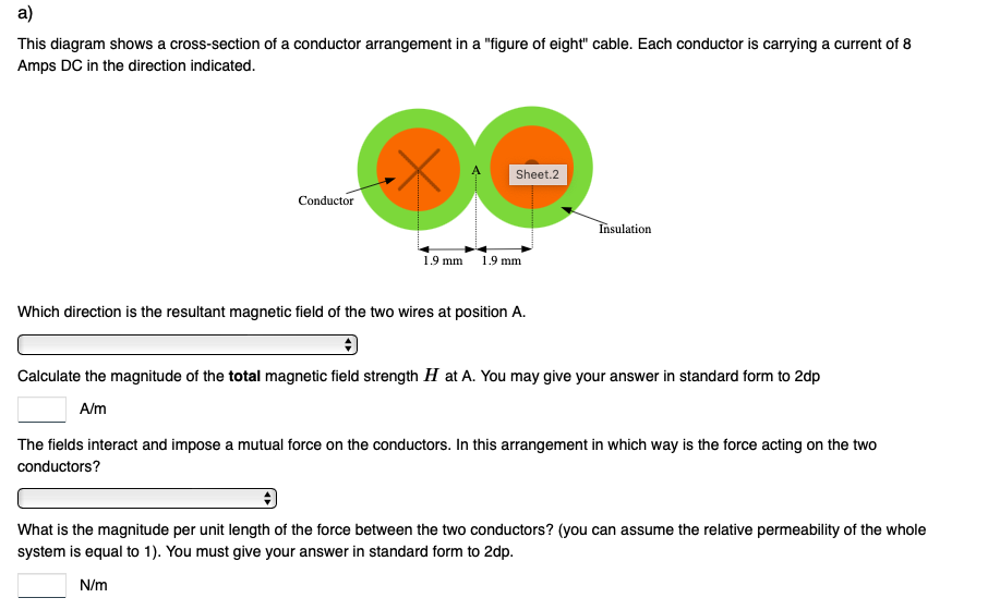 Solved This diagram shows a cross-section of a conductor | Chegg.com