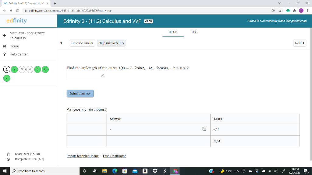 Solved CO Edifinity 2 - (11.2) Calculus and VX + + | Chegg.com