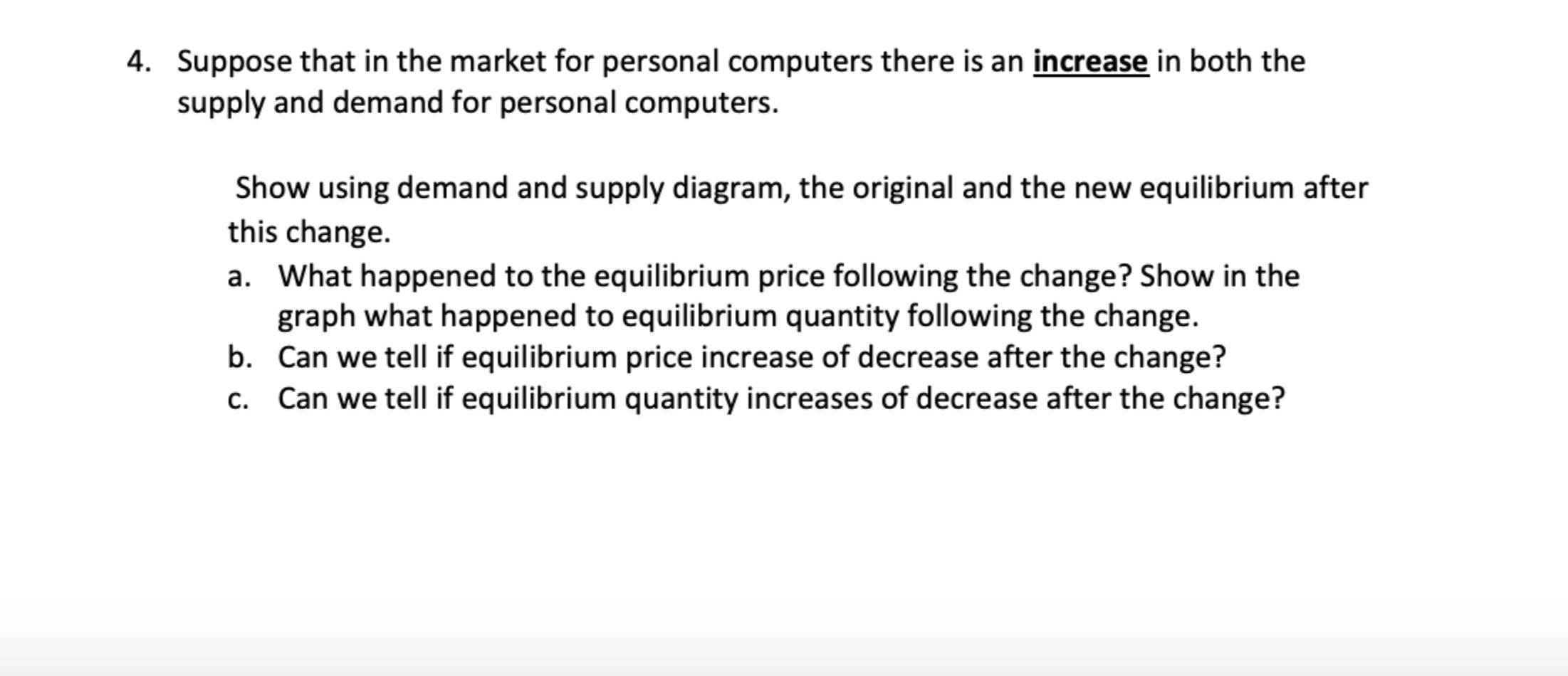 Solved Comparative statics - ﻿Housing market in | Chegg.com