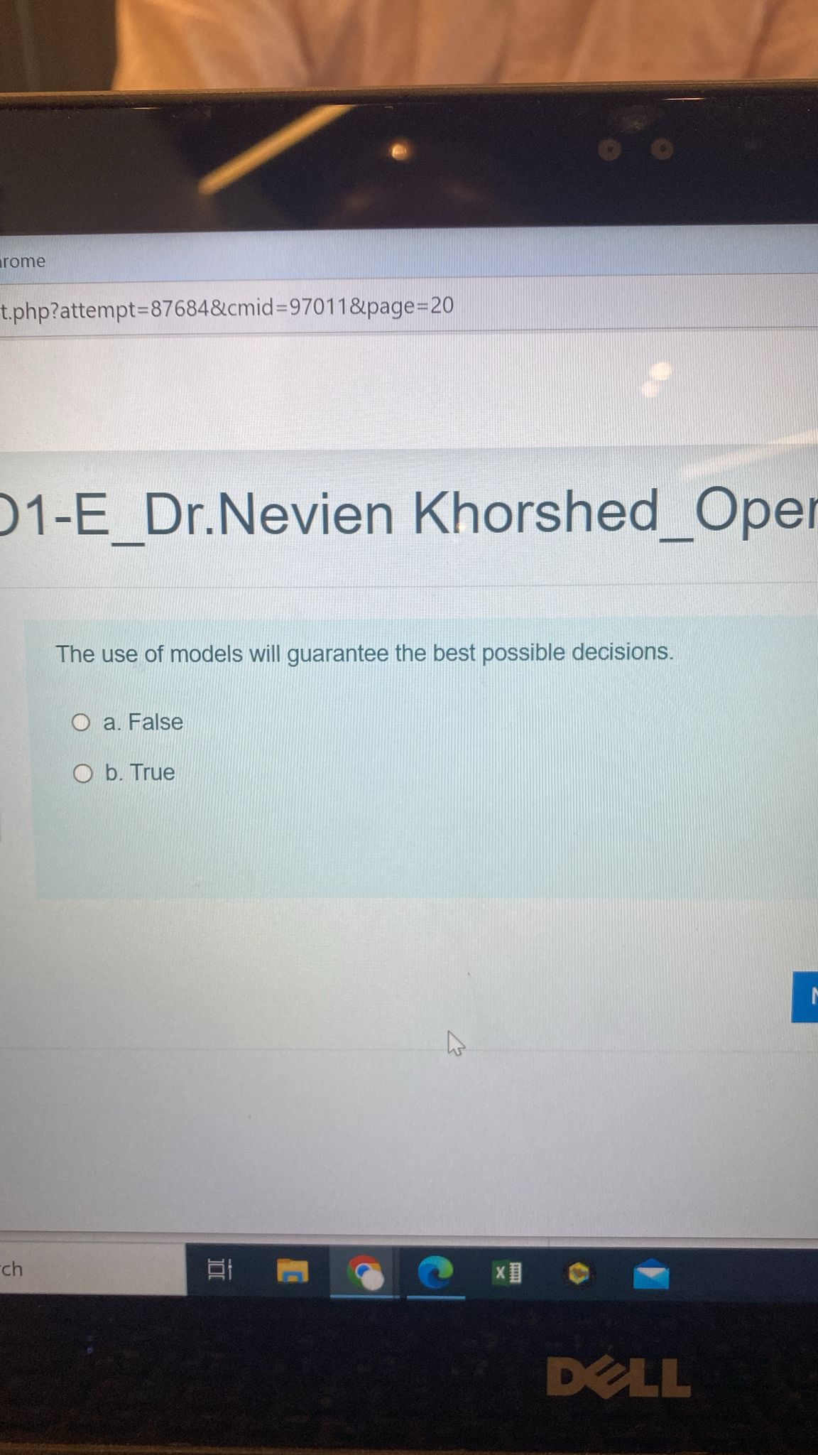 Solved The use of models will guarantee the best possible | Chegg.com