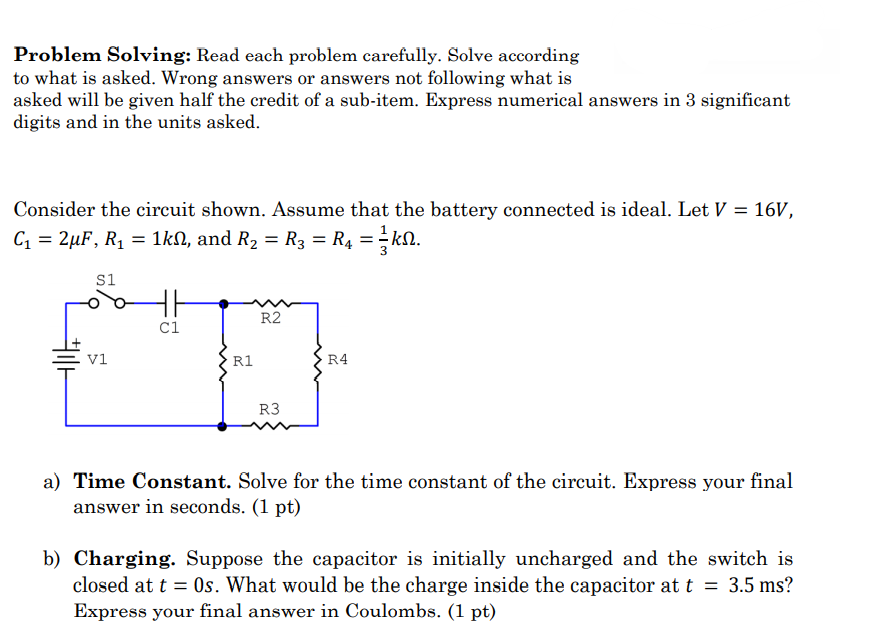 Solved Problem Solving Instructions: Read the problem | Chegg.com