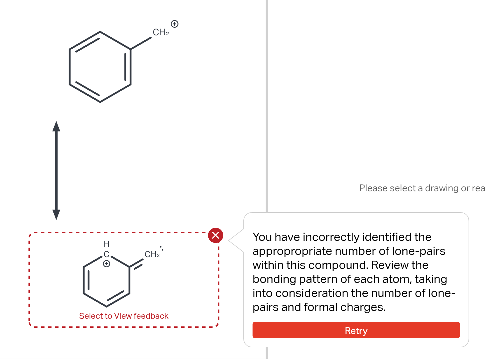 Solved Please draw a resonance structure that places a pi | Chegg.com