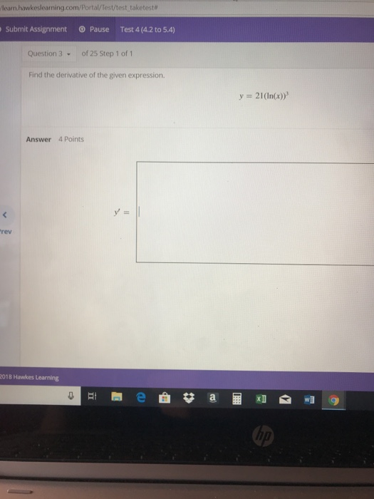 Solved learn.hawkeslearning.com/Portal/Test/testtaketest # | Chegg.com