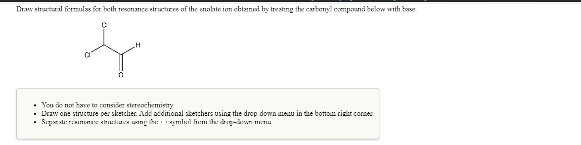 Solved Draw structural formulas for both resonance | Chegg.com