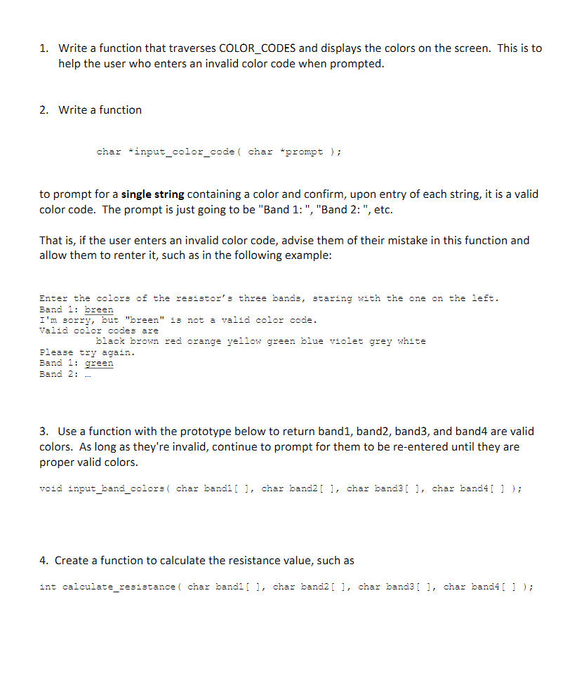 Solved Resistor Identification The end with more bands | Chegg.com