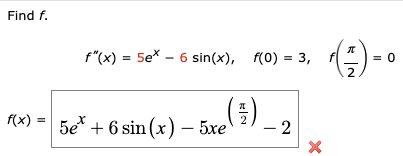 Solved Find f. | Chegg.com