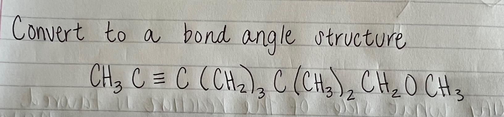 Solved Convert to a bond angle structure | Chegg.com