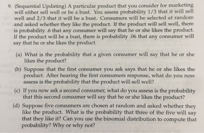 Solved 9. (Sequential Updating) A particular product that | Chegg.com