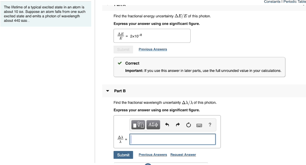 Solved Constants Periodic Table The lifetime of a typical | Chegg.com