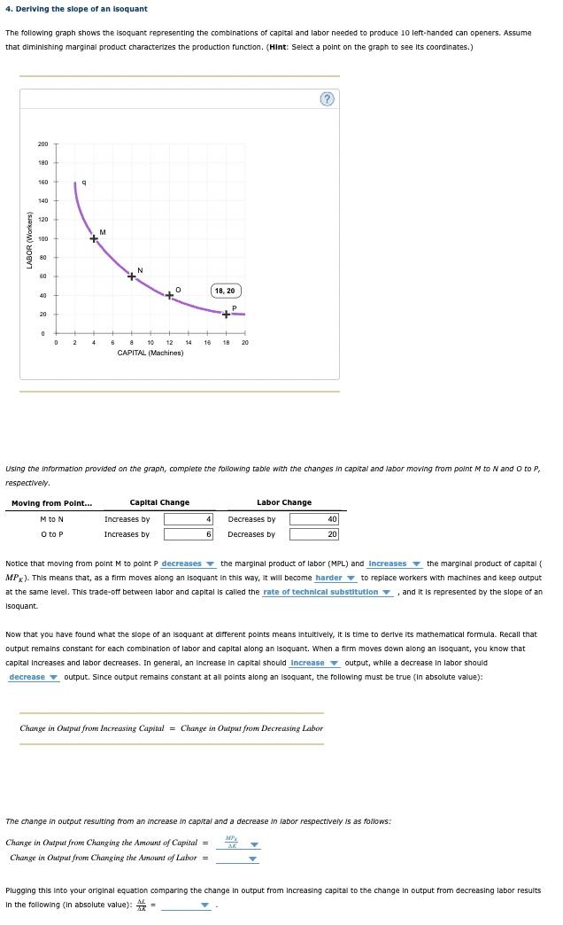 Solved 4. Deriving the slope of an isoquant The following | Chegg.com