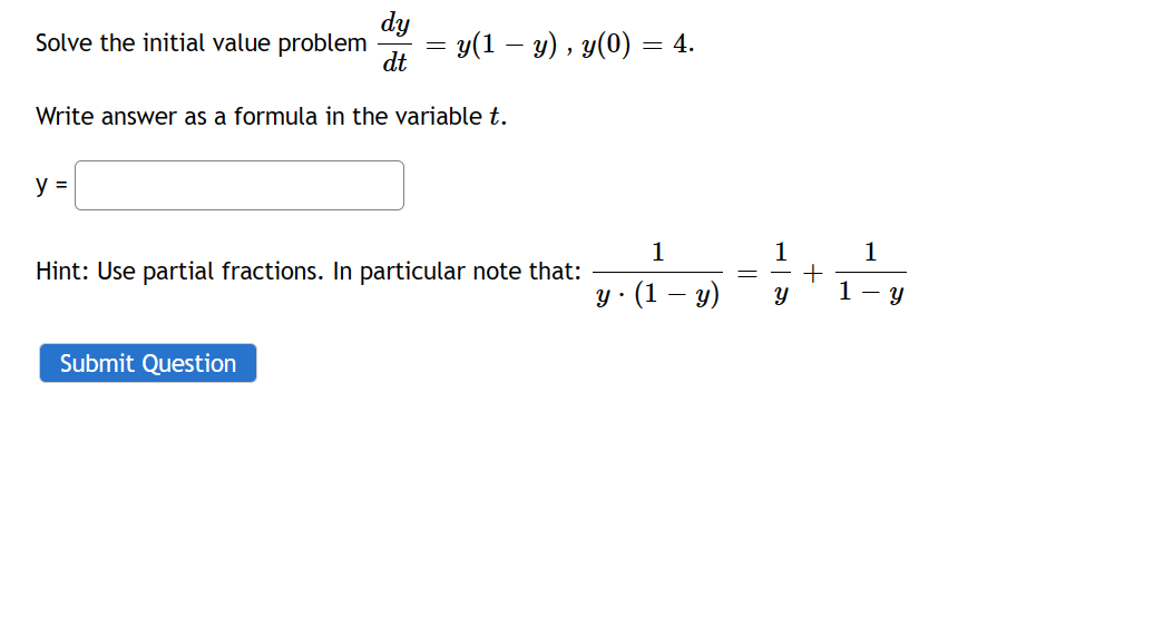Solved Solve the initial value problem | Chegg.com
