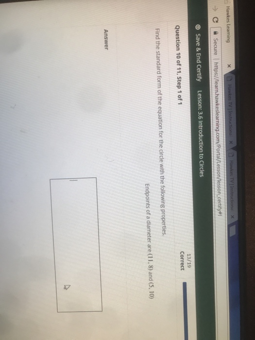Solved Hawkes Leaming -) ? Secure l | Chegg.com