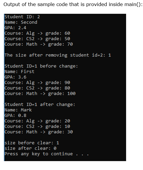 Solved Driver code: #include #include | Chegg.com