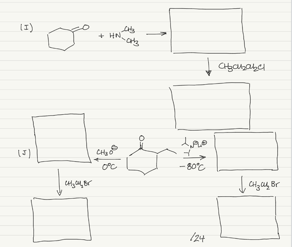 Solved (I) CH3 + HN - 1 СЊcal, (т) Сн, е - — 80с 0°C н,щ, 8 | Chegg.com