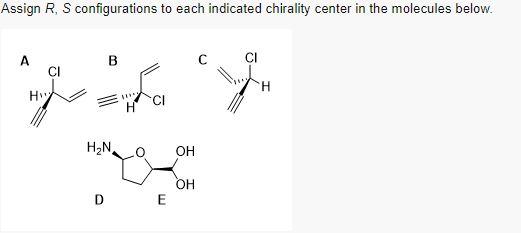 Solved Assign R, S configurations to each indicated | Chegg.com
