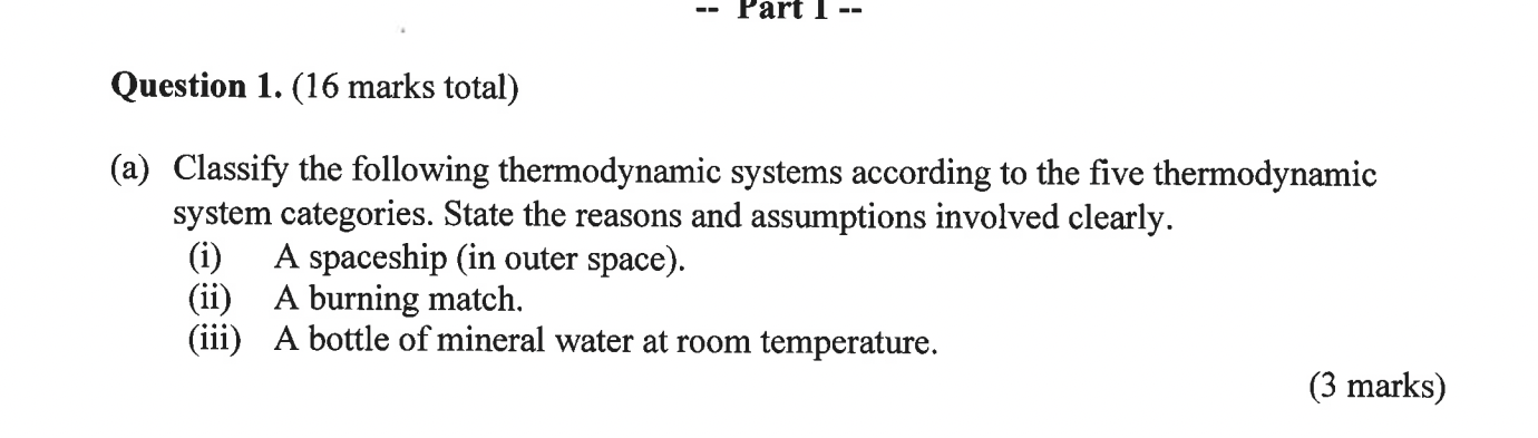 Solved Question 1. (16 ﻿marks total)(a) ﻿Classify the | Chegg.com