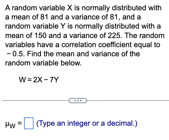Solved A random variable X is normally distributed with a | Chegg.com