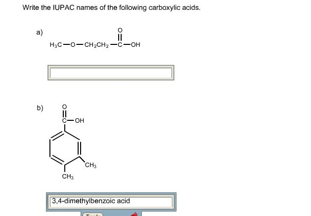 Solved Write the IUPAC names of the following carboxylic | Chegg.com