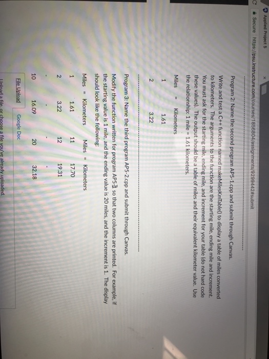 Solved 을 secure : https://psu.instructure courses/ 1 | Chegg.com