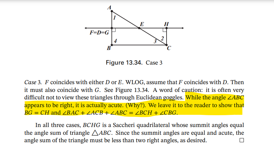 Solved This is hyperbolic geometry, specifically Saccheri | Chegg.com