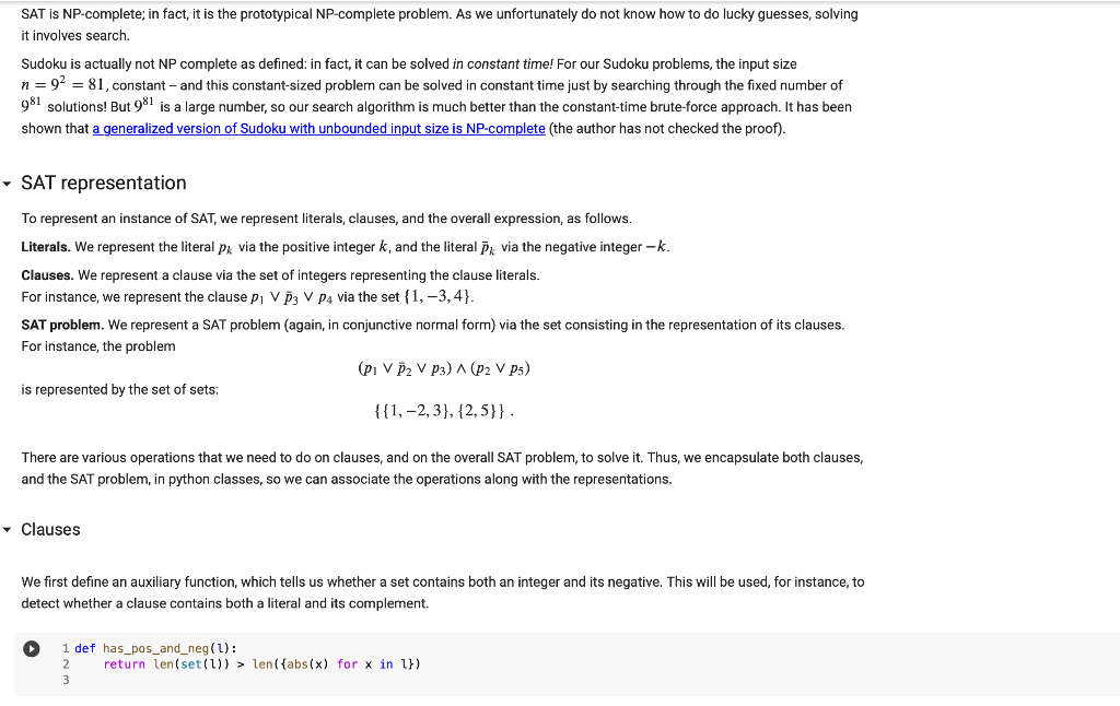 SAT Let P1, P2, ... be propositional variables. A SAT | Chegg.com
