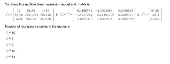 Solved You have fit a multiple linear regression model and | Chegg.com