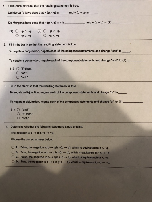 Solved Fill in each blank so that the resulting statement is | Chegg.com