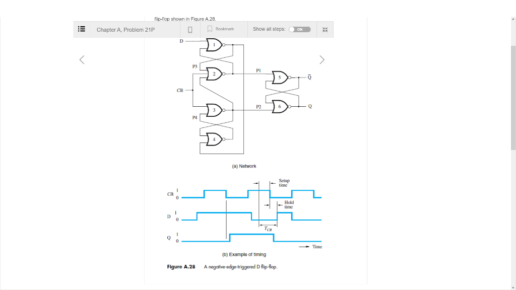 Compute both the setup time and the hold time in | Chegg.com