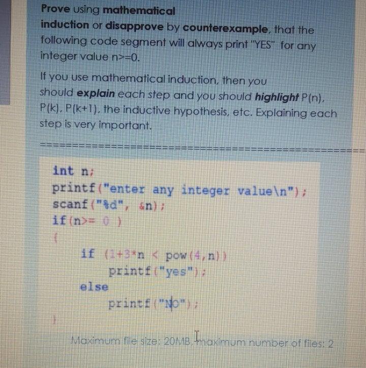 Solved Prove using mathematical induction or disapprove by | Chegg.com