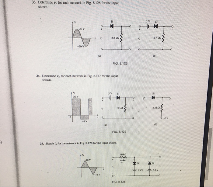 Solved Determine v_ for each network in Fig.8.126 for the | Chegg.com Solved Determine v_ for each network in Fig.8.126 for the | Chegg.com