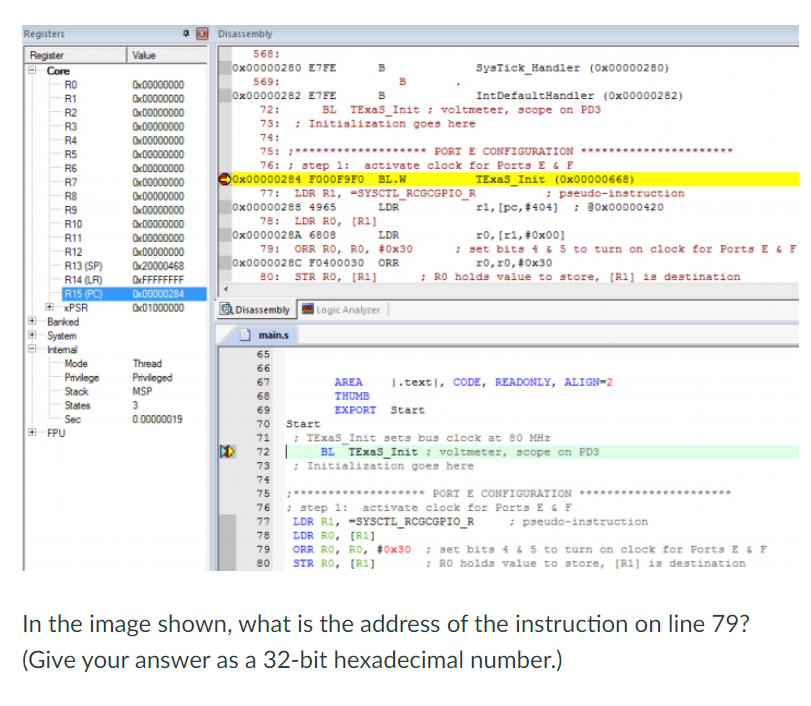 In the image shown, what is the address of the | Chegg.com