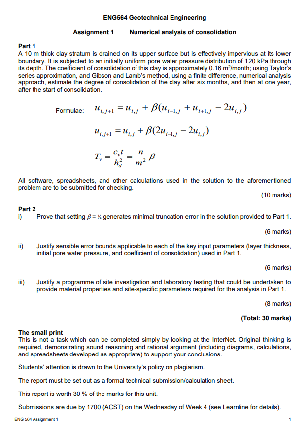 Solved Geotechnical engineering I want Part 2 Answer, I will | Chegg.com