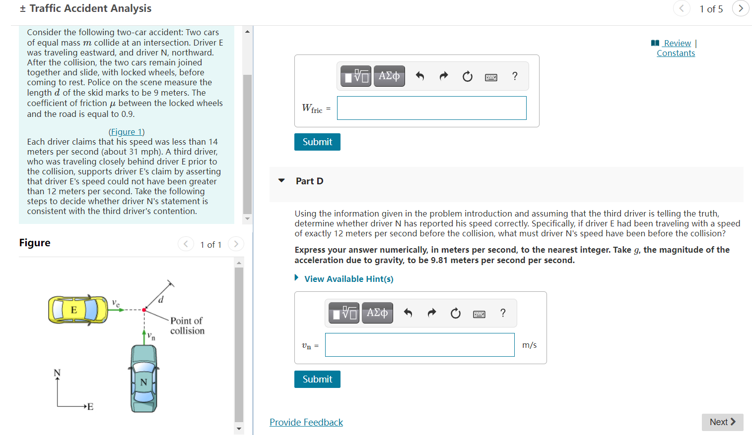 Solved + Traffic Accident Analysis Review | | Chegg.com