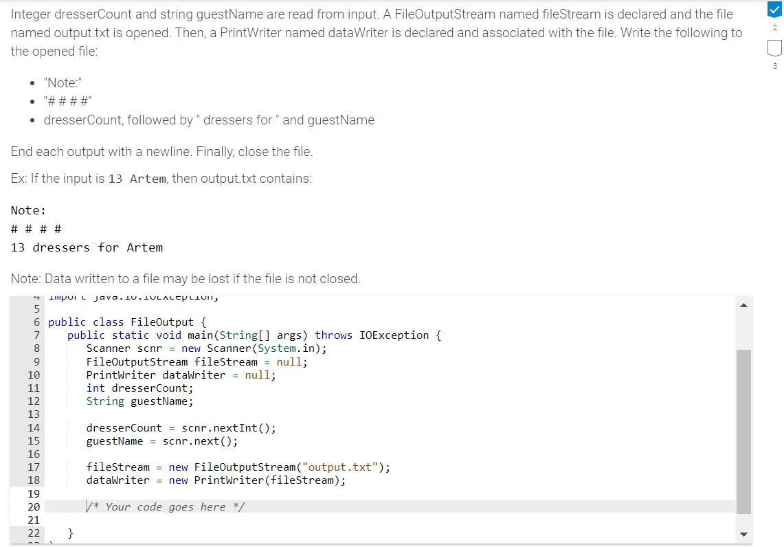 Solved public class Fileoutput {public static void | Chegg.com Solved public class Fileoutput {public static void | Chegg.com