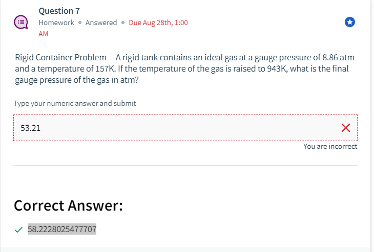Solved Rigid Container Problem -- ﻿A rigid tank contains an | Chegg.com