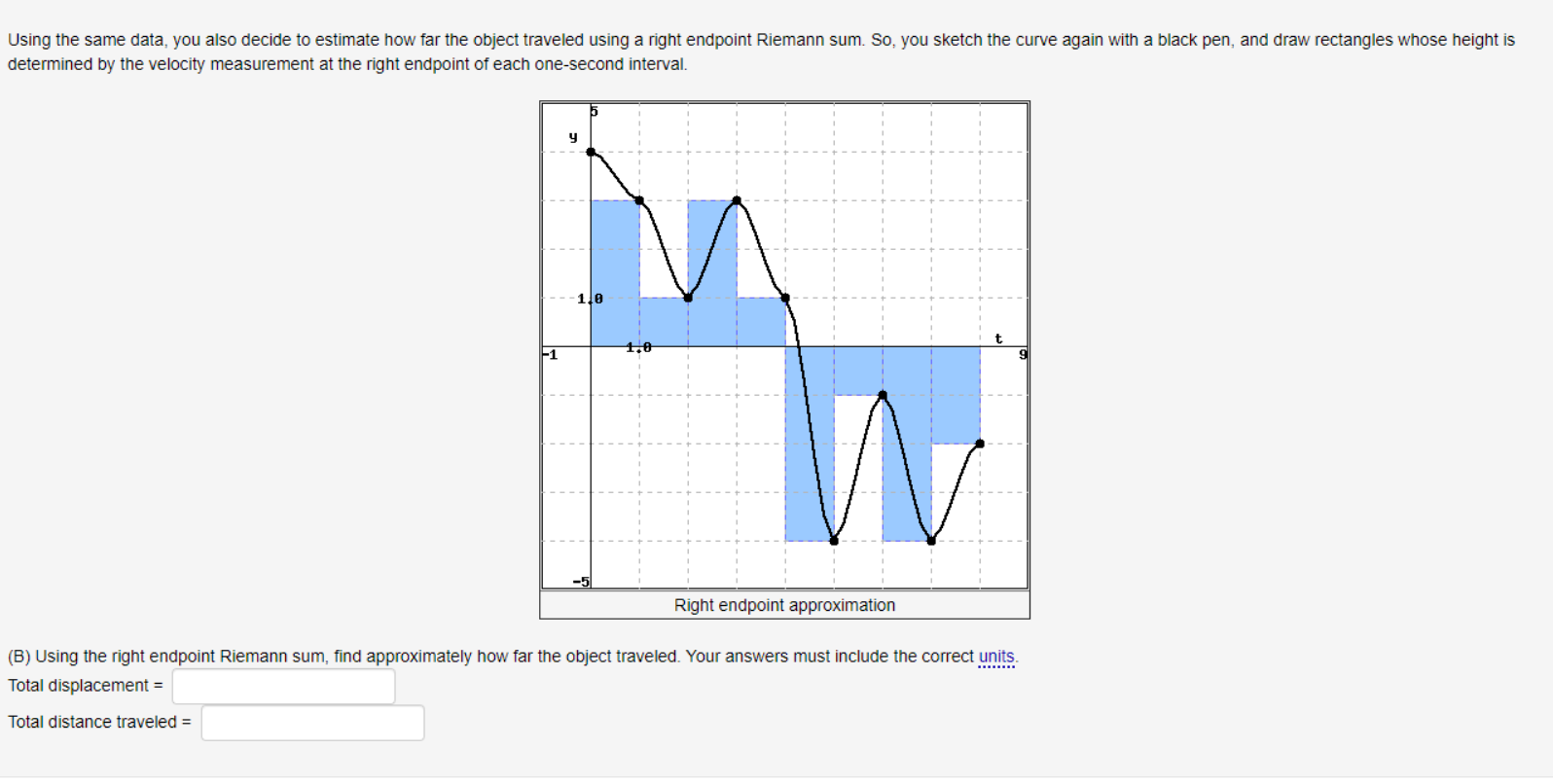 Solved Your task is to estimate how far an object traveled | Chegg.com