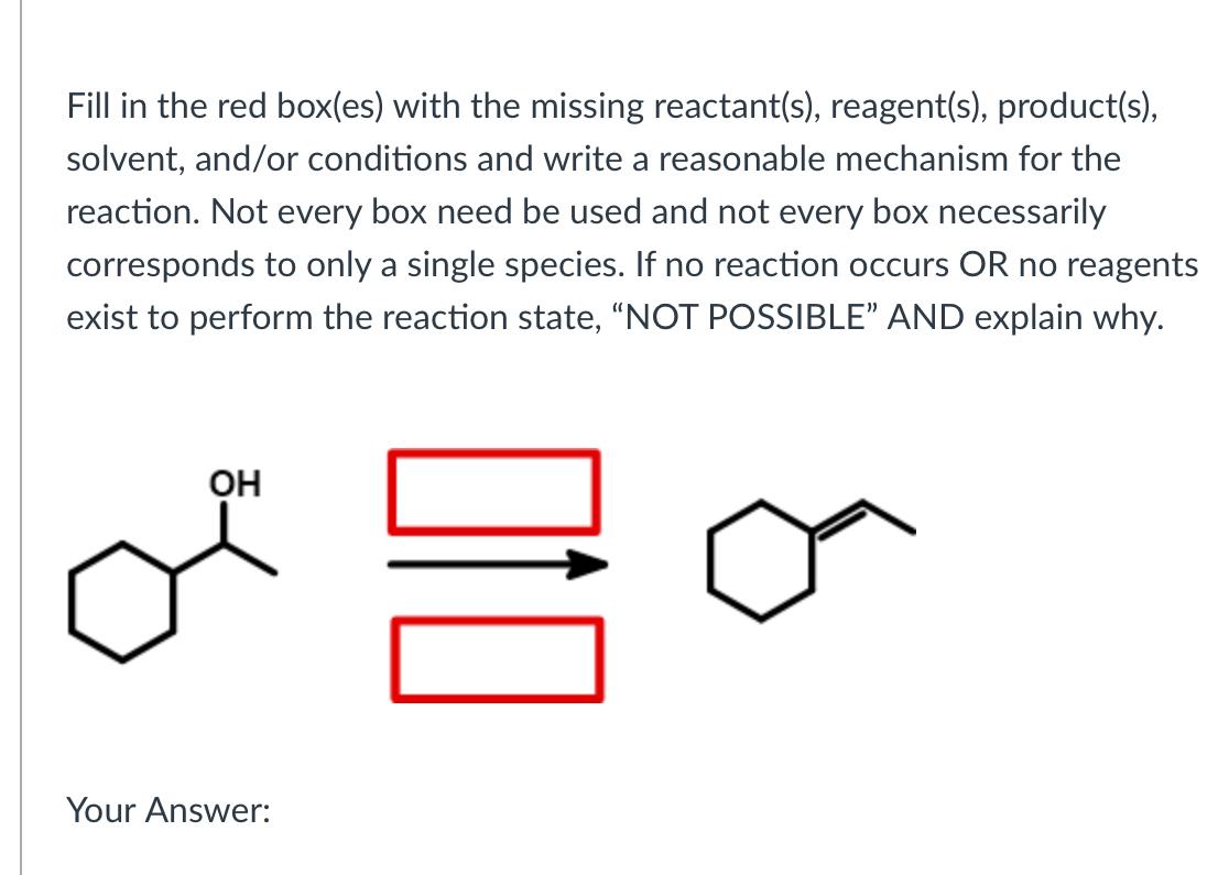 Solved Fill in the red box(es) with the missing reactant(s), | Chegg.com